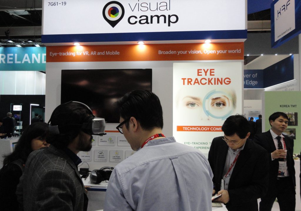 Visual Camp introduces Eye-tracking with standalone VR HMD at MWC2018 ...